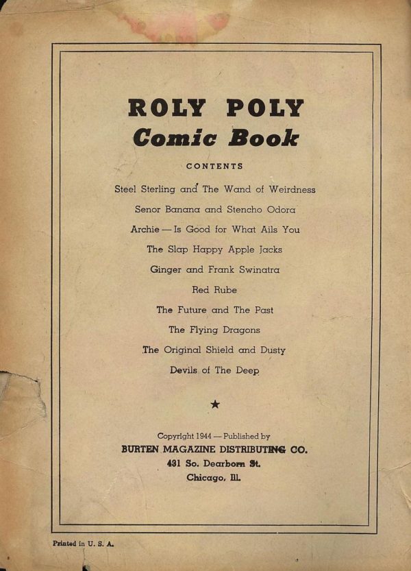 Roly-Poly #1 – Canadian – THE MIGHTY CRUSADERS NETWORK